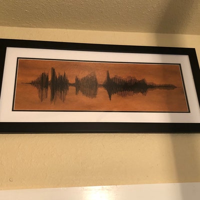 Song Sound Wave Copper Anniversary, 7th Anniversary Gift for Him / for ...