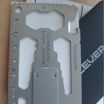 Gift for Men Toolcard Pro Wallet Multitool or Money Clip Personalized ...