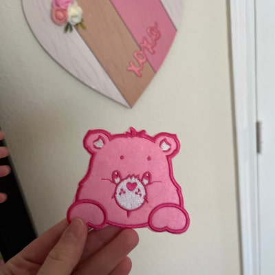 Pink Care Bear Iron on Patch - Etsy