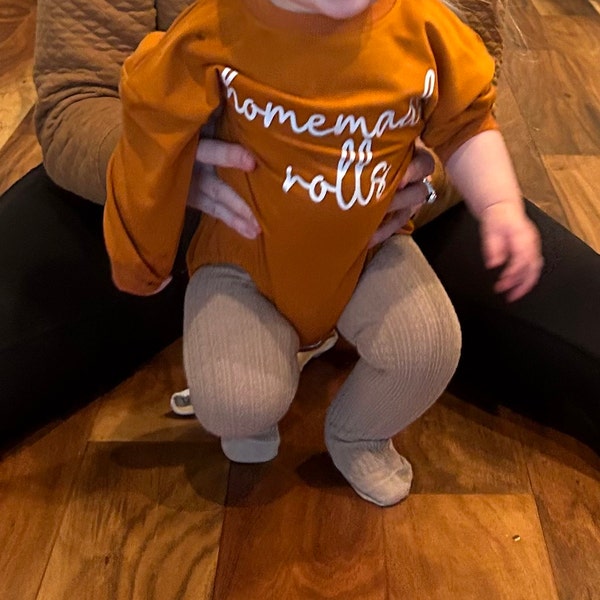 Homemade Rolls Retro Natural Baby Romper, Retro Fall Toddler Sweater ...