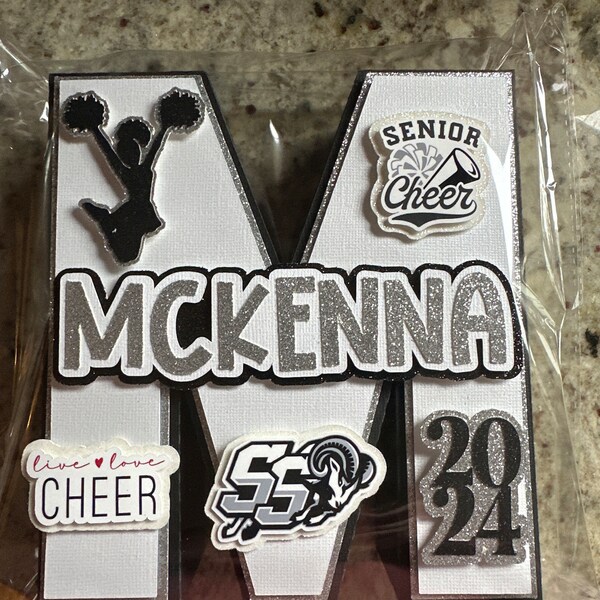 Cheer Team Gifts 3D Letter | Personalized Cheerleader Gift | Cheer ...