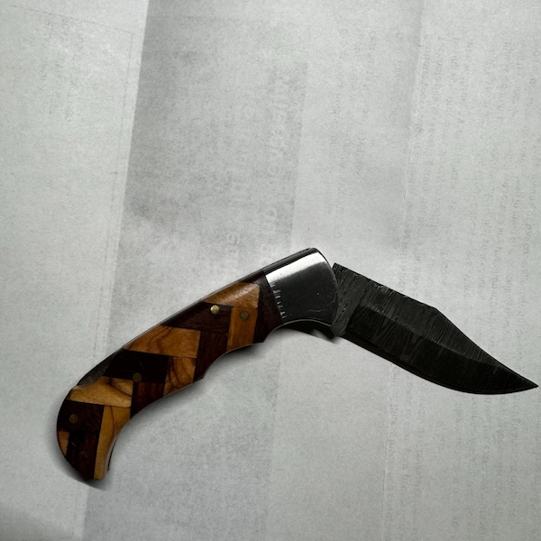 Handmade Damascus Cheese Knife Set of 5 Pcs With Olivewood Handle ...