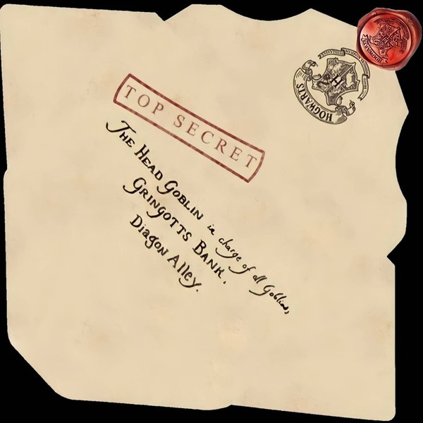 Top Secret Wizard Envelope, DIGITAL DOWNLOAD, HP Pottery - Etsy