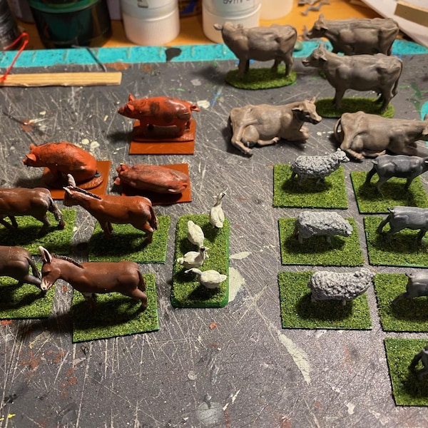 Medieval Animal Bundle Farm Animals Cow Goat Sheep Goose Cows Ranch ...