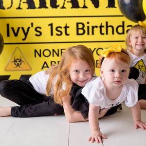 Quarantine First Birthday Vinyl Banner Sign Free - Etsy