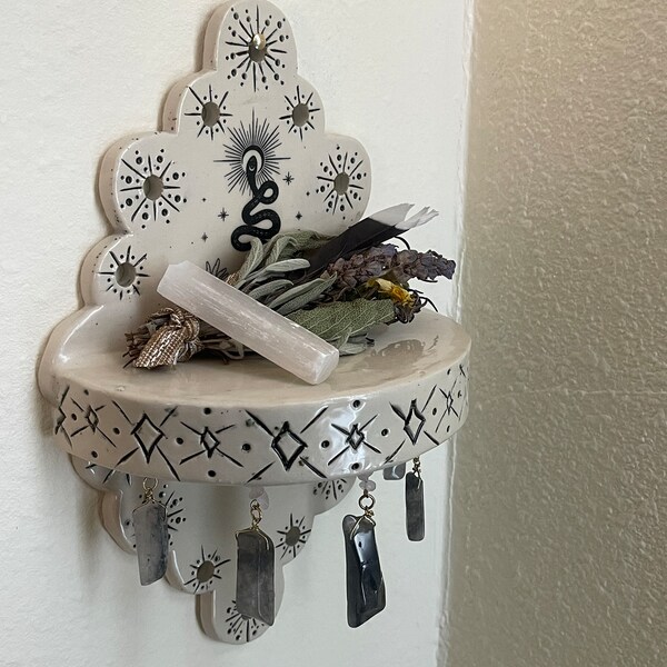 Celestial Moon Altar Witch Altar Hanging Altar Sacred Space seconds ...