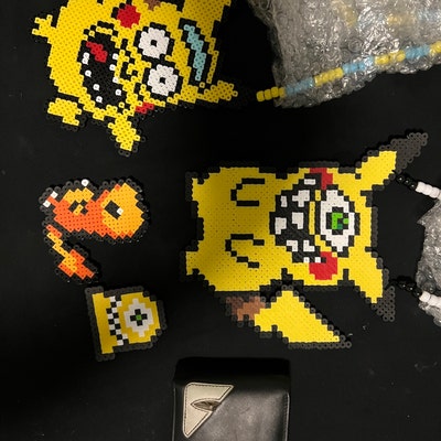 Pika-rick Pikachu Rick Perler - Etsy