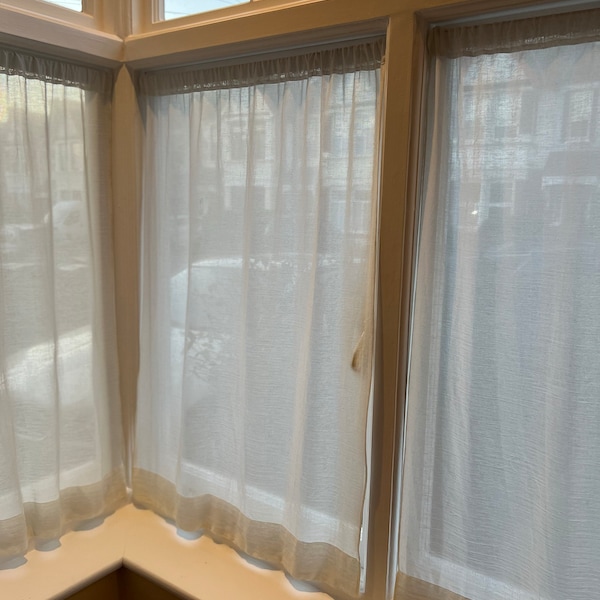 Cotton Muslin Blind, Flat Curtain, Egyptian Cotton, Max Length 120cm - Etsy