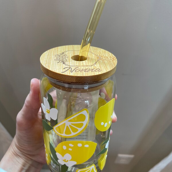 Boho Blueberry Beer Can Glass, Beer Can Glass, Beer Glass, Libbey Glass ...