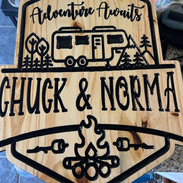 Camper Sign, RV Sign, Engraved Rv Sign, Campsite Flag, RV Flag Hanging ...