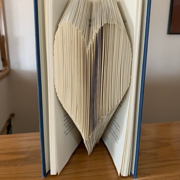 Simple Heart Book Folding Pattern - Etsy