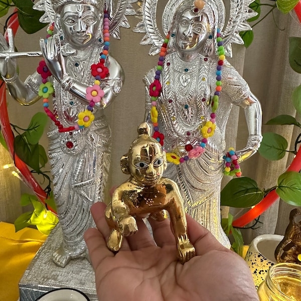 Laddu Gopal Ji Beautiful & Heavy Design Dress Ladoo Gopal Savare Ji ...