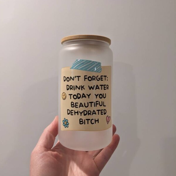 Drink Water You Dehydrated Bitch SVG Design Trendy SVG, Drink Your ...