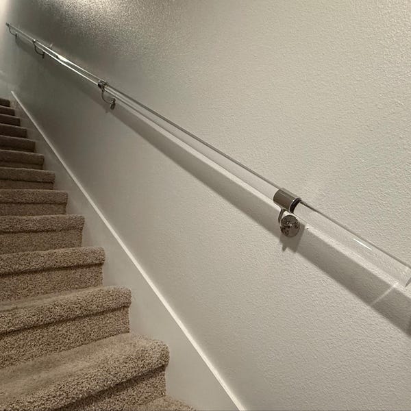 Custom Acrylic Lucite Handrail Kit | High Quality Lucite Staircase ...