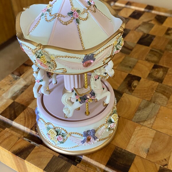 Musical Carousel, Music Box, Musical Carousel, Nursery Gift, New Baby ...