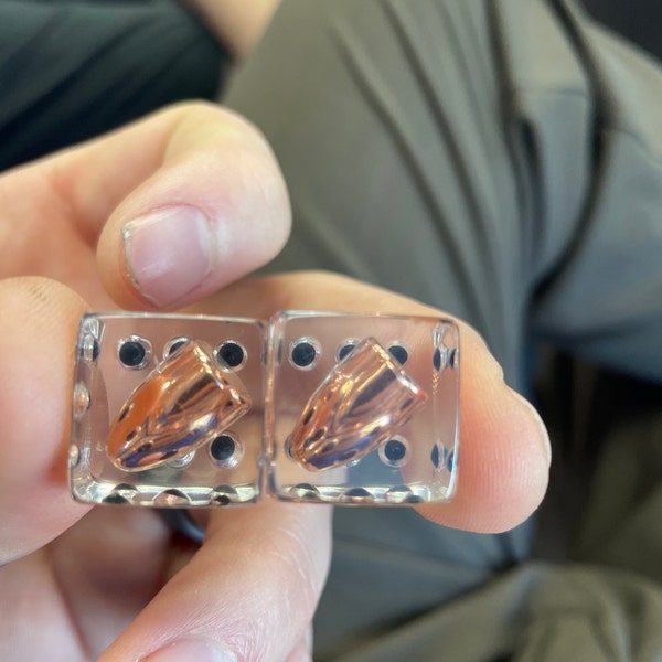 9mm Pair of Loaded Dice - Taking the Phrase to A Literal Sense! - One ...