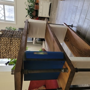 Industrial Rustic Bookcase, Modern Farmhouse Bookshelf Unit, Open ...