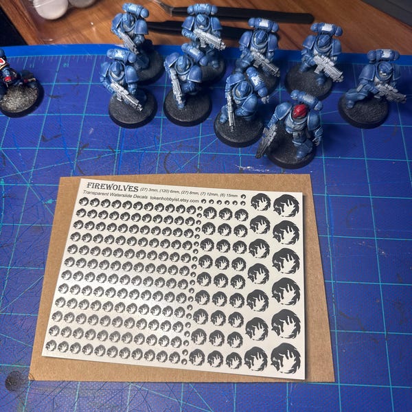 Waterslide Decals and Transfers for Tabletop Miniatures / Roleplaying ...
