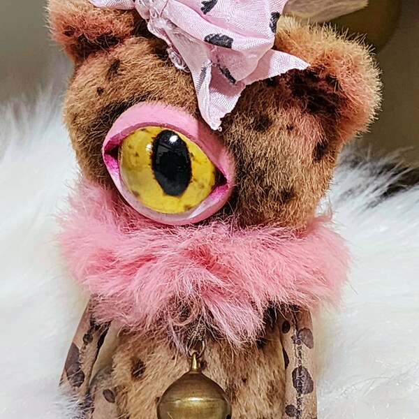 Pink Gentle Teddy Bear - Cyclops _ MADE-TO-ORDER! - Etsy