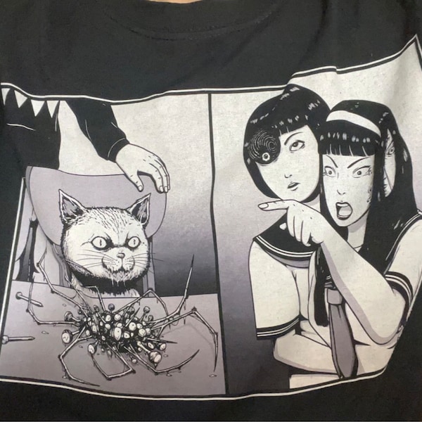 Gore Girl Yelling at a Creepy Cat - Japanese Gore | Horror Manga ...