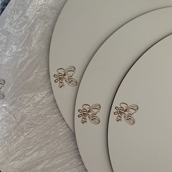 Personalized Rustic Wooden Cake Stand: Custom Display Board for Wedding ...