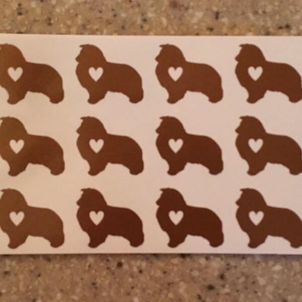 Shetland Sheepdog Stickers, Shetland Stickers, Dog Stickers, Shetland ...