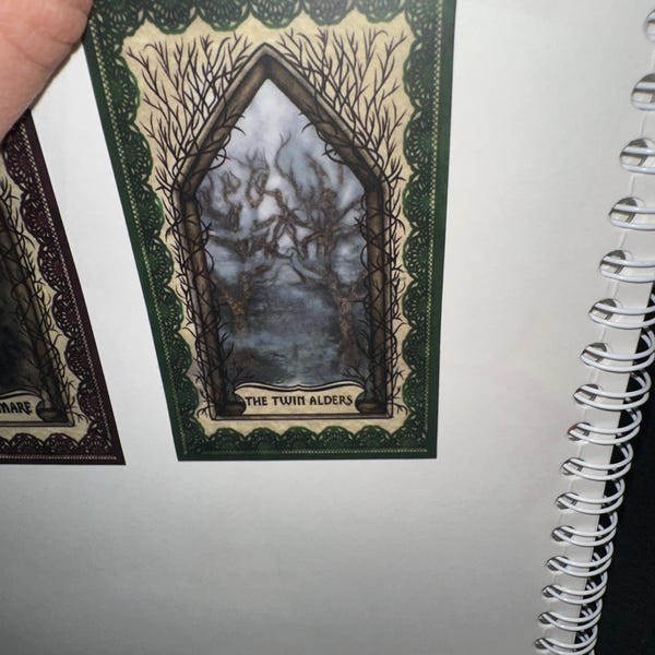 One Dark Window Inspired Card Sticker Vinyl Sticker / Bookish Stickers ...