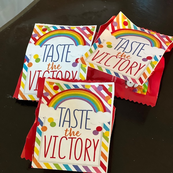 Taste the Victory Good Luck Printable Gift Tags, Conference State Title ...