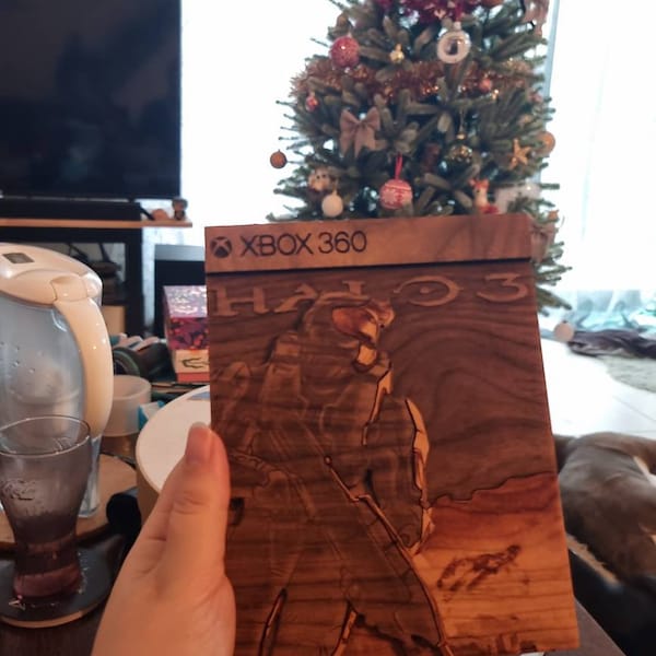 Wooden Halo 3 Xbox 360 Cartridge - Etsy