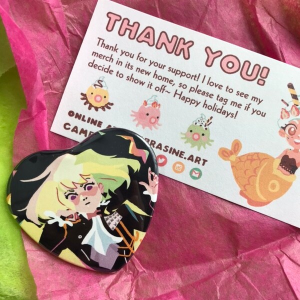 Boss Heart Button - Etsy