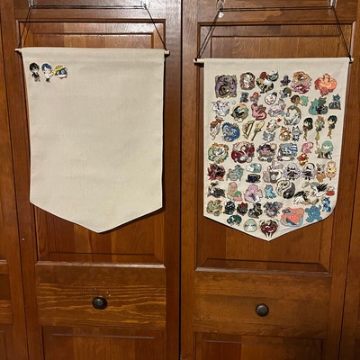 Enamel Pin Display Banner, Multiple Sizes, Badge Display, Brooch ...