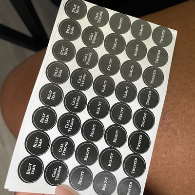 Extra Small Round Stickers for Lip Gloss and Lipsticks - Etsy