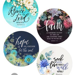 Printable BIBLE VERSES TAGS Scripture Art, Eight 2.5x3.5 Size Cards ...