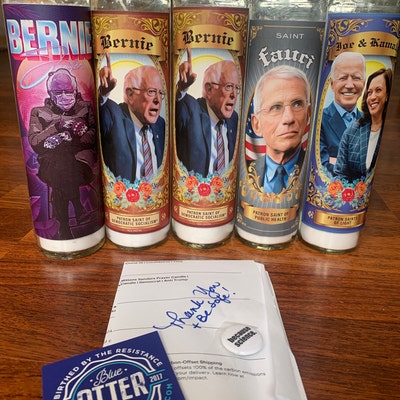 Saint Bernie Sanders Progressive Prayer Candle Bernie 2020 - Etsy