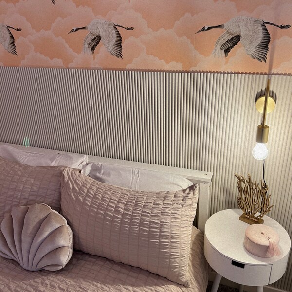 Reeded Wall Panels | Ribbed Wall Decor DIY Panelling Strips | Black MDF ...