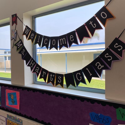 Welcome Classroom Banner / Back to School Banner / Classroom Decor ...