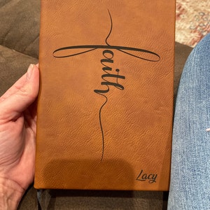 Faith Journal With Cross Custom Prayer Journal Personalized - Etsy