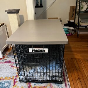 Rustic Dog Kennel Wood Table Toper Wood Crate Top Entry - Etsy