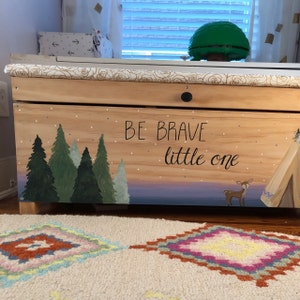 Toy Box Rolling Toy Box Toy Bin Kids Toy Chest Wood Toy Box Toy Box on ...