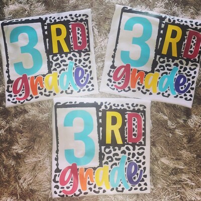 3rd Grade Svg, Third Grade Design, Teacher Svg, Back to School Svg ...