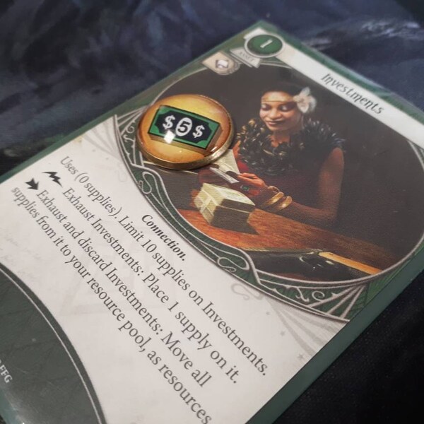 Arkham Horror the Card Game Compatible Premium Brass Backed Money ...