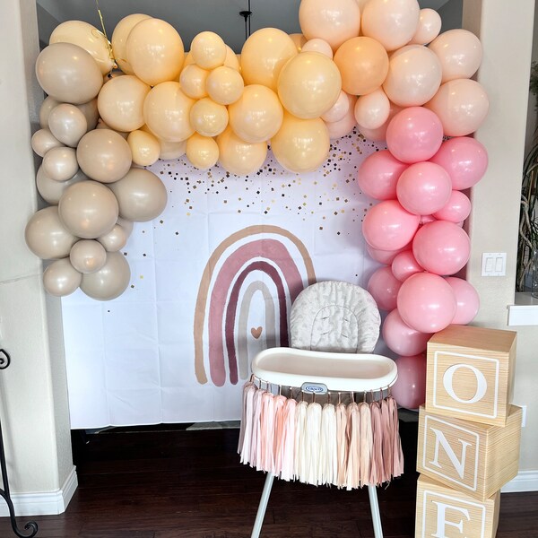 6-16ft Beige Balloon Garland Kit DIY Boho Balloon Arch Wedding ...