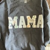 Mama Embroidered Baby Outfit Keepsake Applique Sweatshirt Simple Mama ...