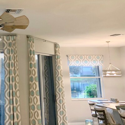 Pair Poly-cotton OR Blackout OR Double flannel Lining for Drapes 25 OR ...