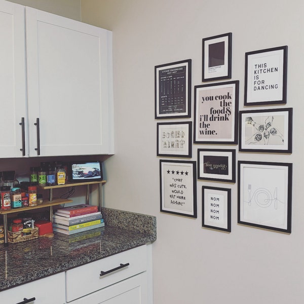 Kitchen Print Set of 10 PRINTABLES | Kitchen Wall Art | Kitchen Gallery ...