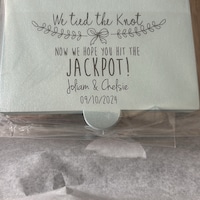 Wedding Favour Idea. Scratch Card Holder. Lottery Ticket Wallet ...