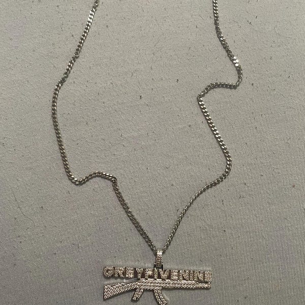 Xxxtentacion Mickey X Necklace! Stainless Steel & Black Enamel Pendant ...