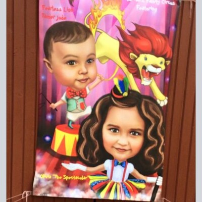Custom Cartoon Portrait From Your Photo / Personalized Cartoon ...