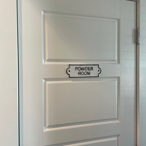 Pantry Sign, Iron Bathroom Sign, Retro Home Decor, Bathroom Decor ...