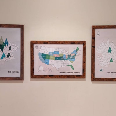 New Hampshire 52 With a View Sticker Map 52 WAV NH 52 Bucket List High ...